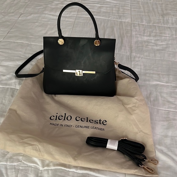 Cielo Celeste | Bags | Cielo Celeste Genuine Leather Handbag Made In ...